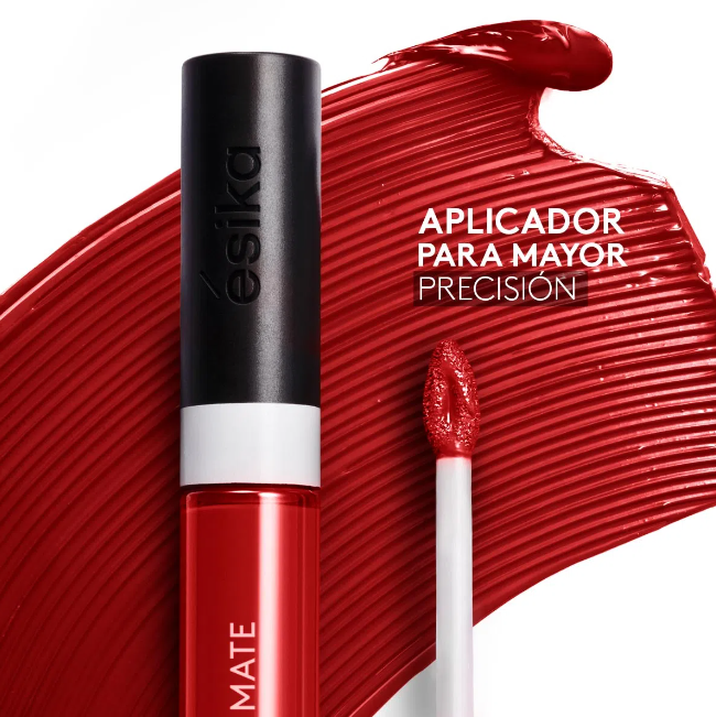 Labial Líquido Tono Rojo Carmín - Hidracolor Mate – KOSMETIKA